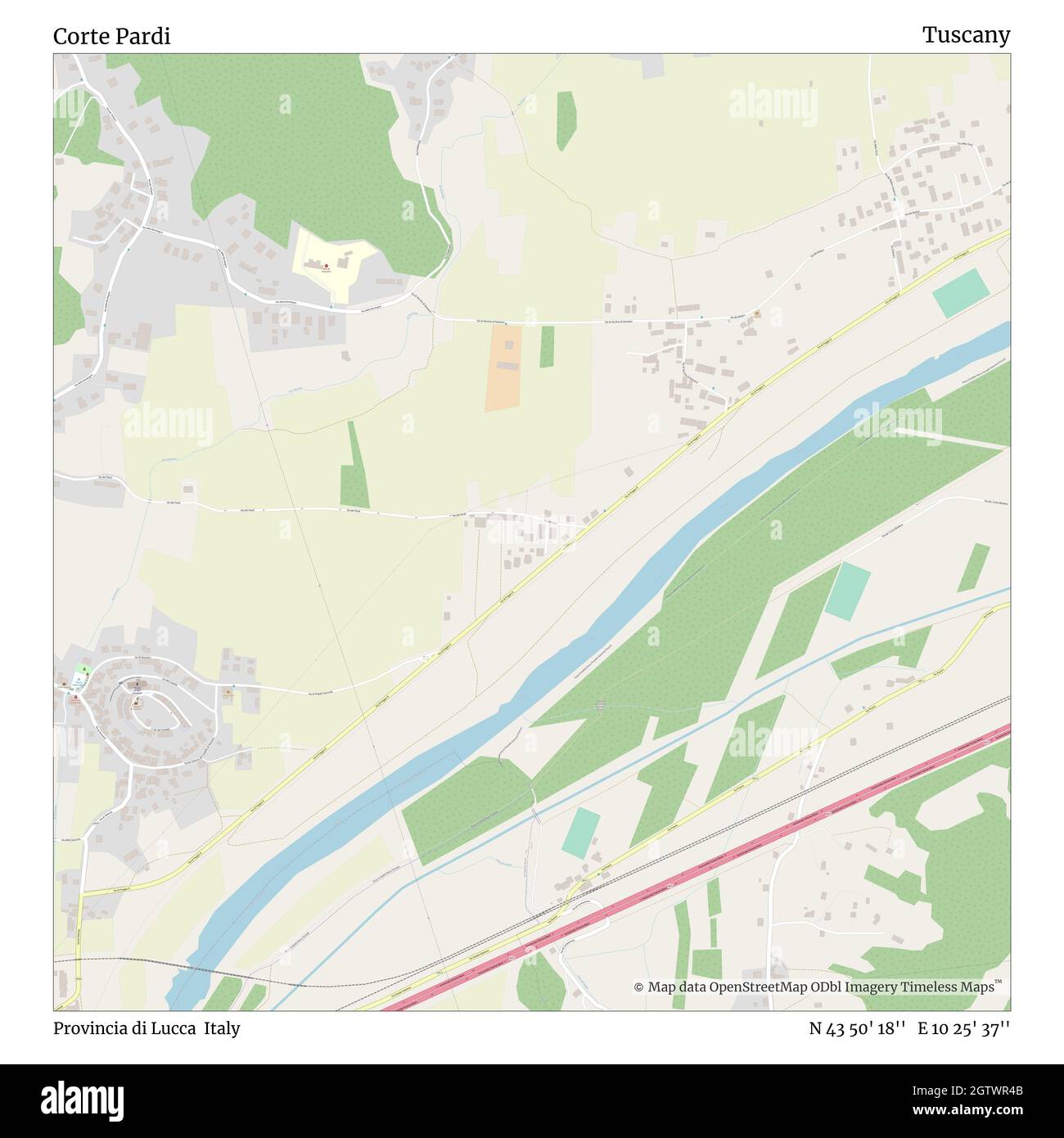 Corte Pardi, Provincia di Lucca, Italien, Toskana, N 43 50' 18'', E 10 ...