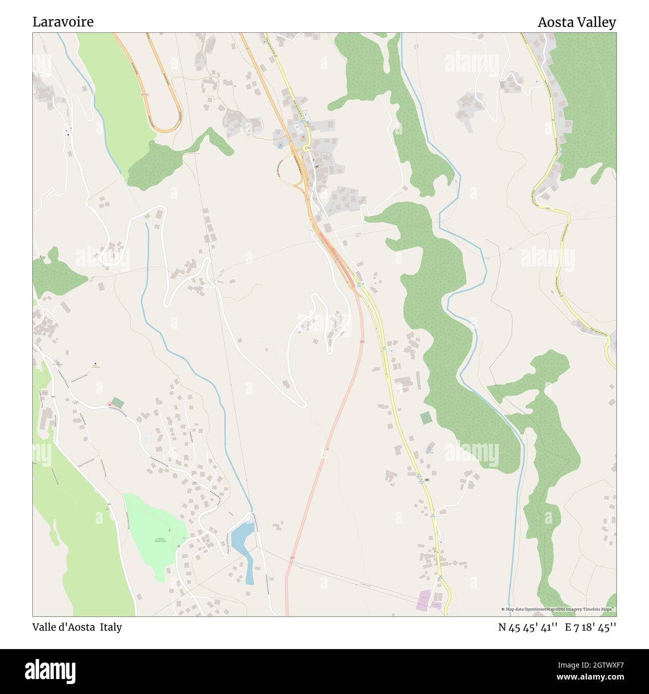 Laravoire, Aostatal, Italien, Aostatal, N 45 45' 41'', E 7 18' 45 ...