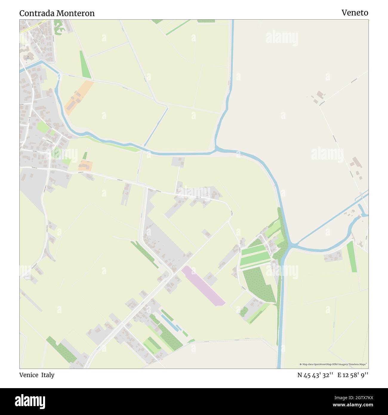 Contrada Monteron, Venedig, Italien, Venetien, N 45 43' 32'', E 12 58 ...