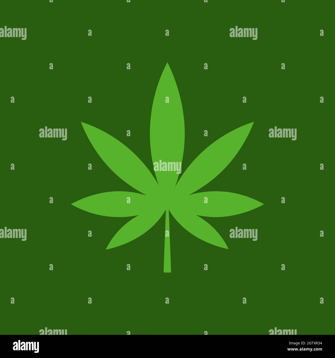 Cannabis plant illustration Stock-Vektorgrafiken kaufen - Alamy