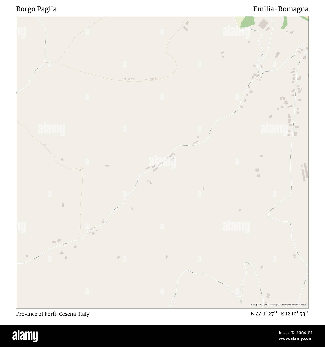 Borgo Paglia, Provinz Forlì-Cesena, Italien, Emilia-Romagna, N 44 1' 27 ...