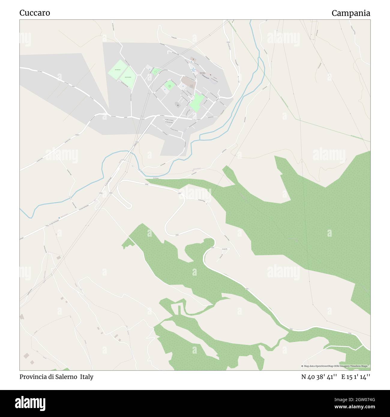 Cuccaro, Provincia di Salerno, Italien, Kampanien, N 40 38' 41'', E 15 ...