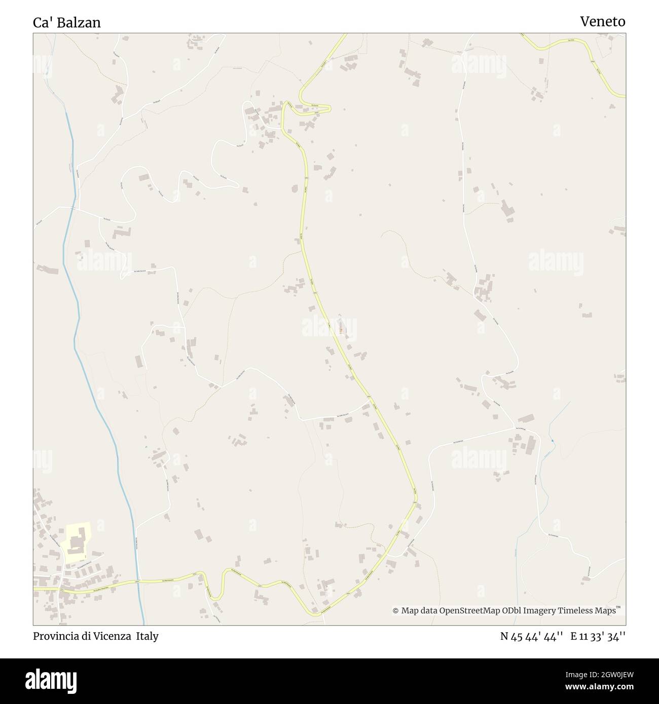 Ca' Balzan, Provincia di Vicenza, Italien, Venetien, N 45 44' 44'', E ...