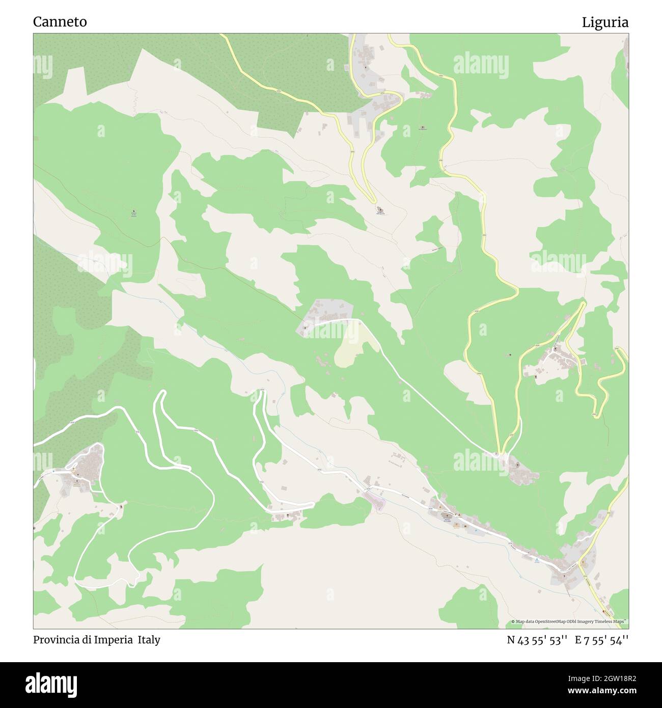 Canneto, Provincia di Imperia, Italien, Ligurien, N 43 55' 53'', E 7 55 ...