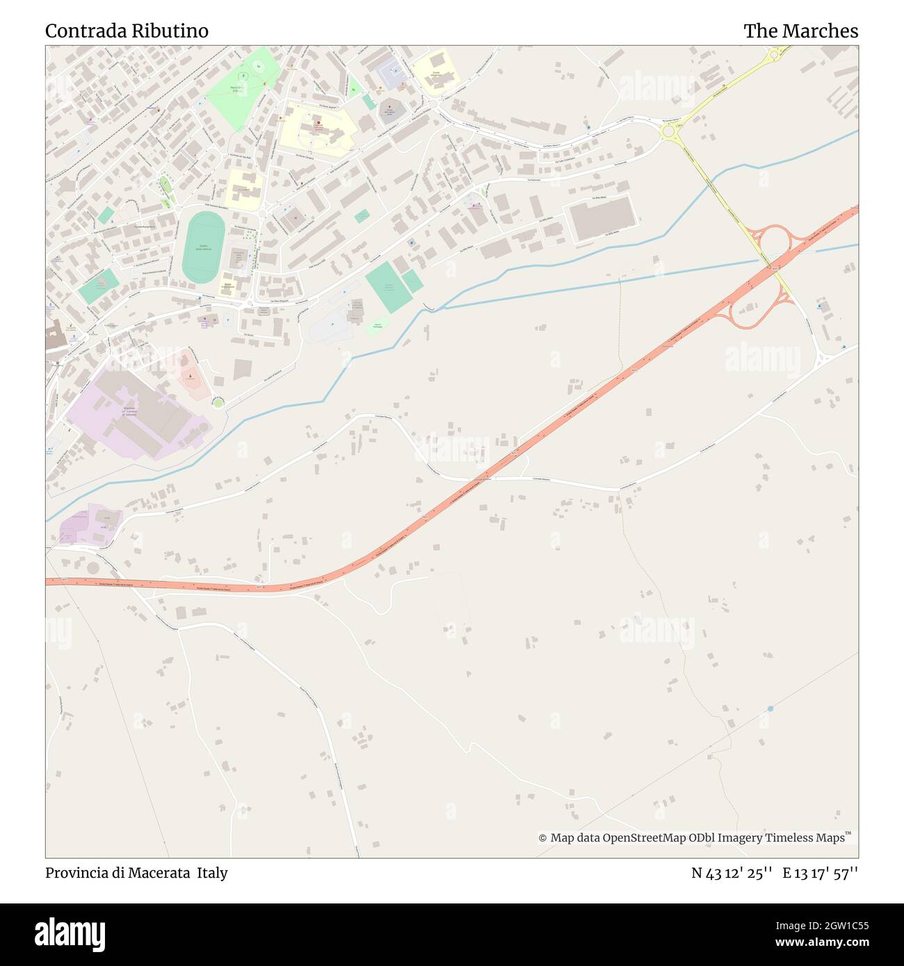 Contrada Ributino, Provincia di Macerata, Italien, die Marken, N 43 12 ...