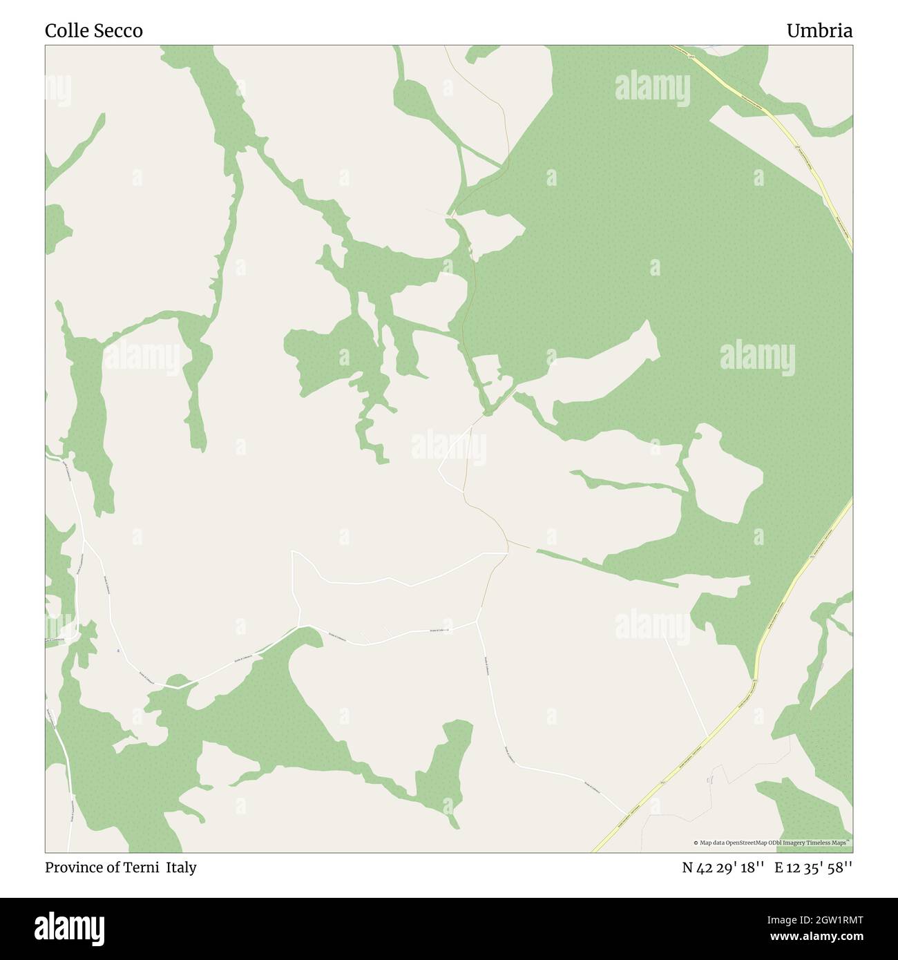 Colle Secco, Provinz Terni, Italien, Umbrien, N 42 29' 18'', E 12 35 ...