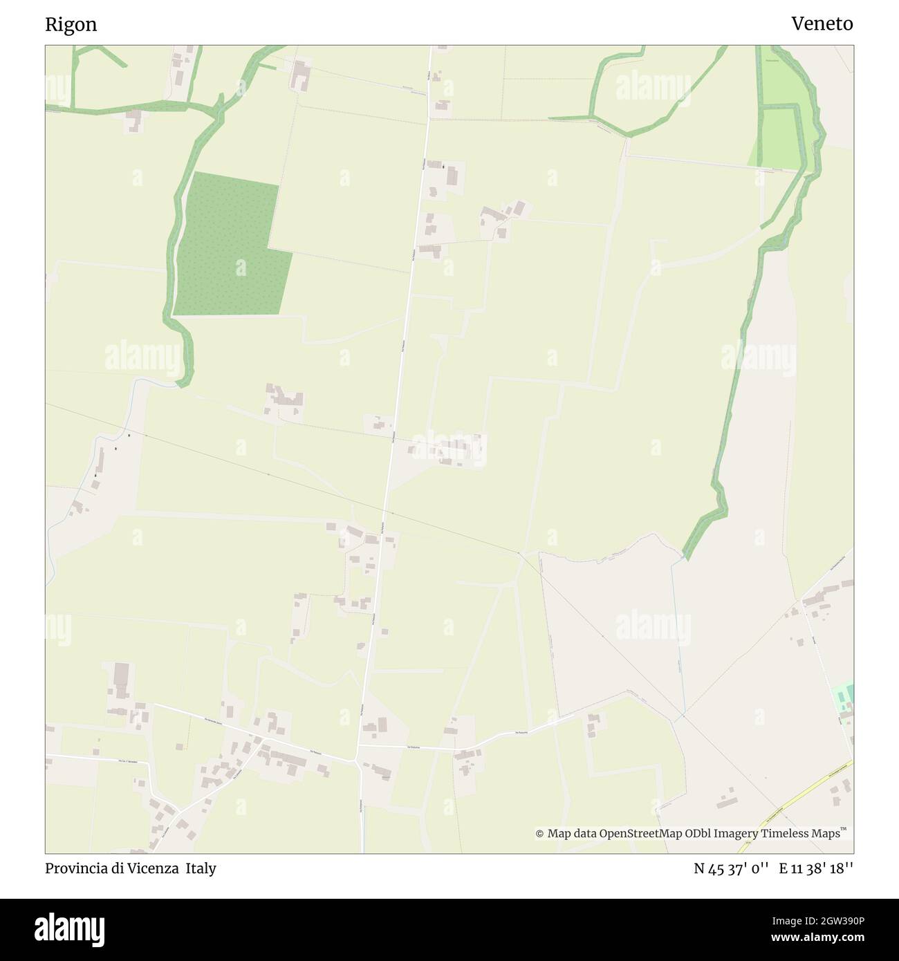 Rigon, Provincia di Vicenza, Italien, Venetien, N 45 37' 0'', E 11 38 ...