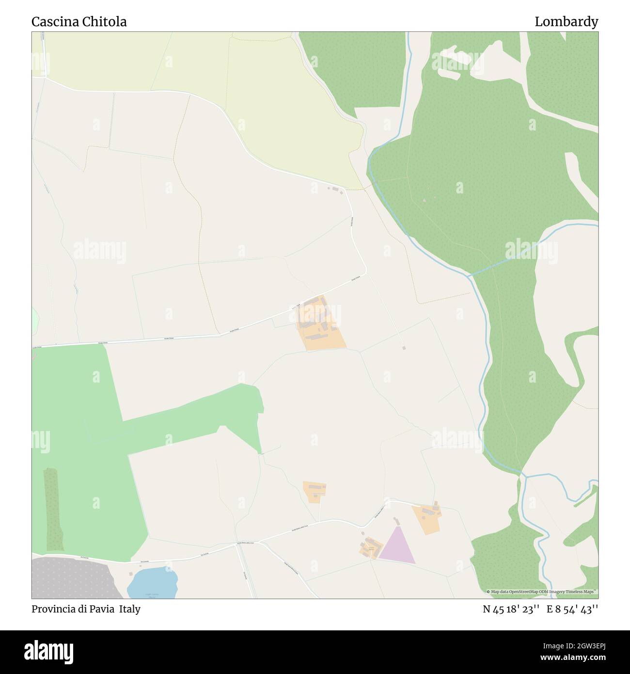 Cascina Chitola, Provincia di Pavia, Italien, Lombardei, N 45 18' 23 ...