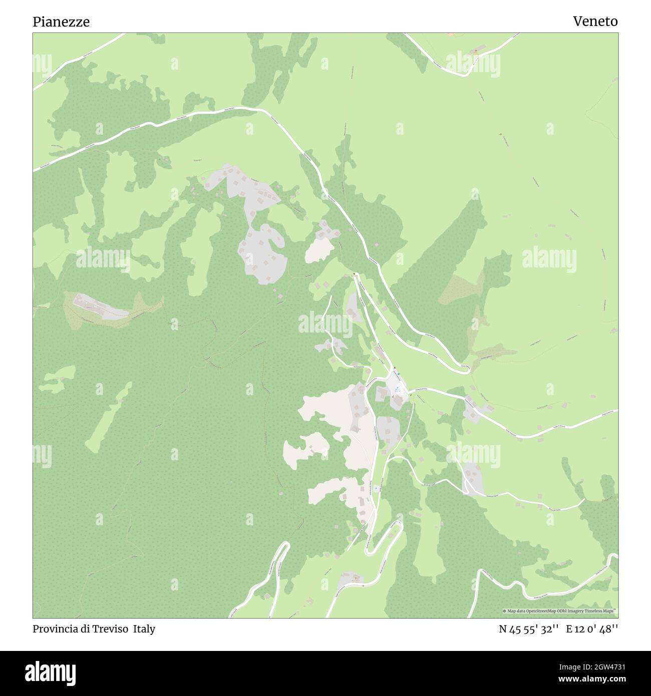 Pianezze, Provincia di Treviso, Italien, Venetien, N 45 55' 32'', E 12 ...