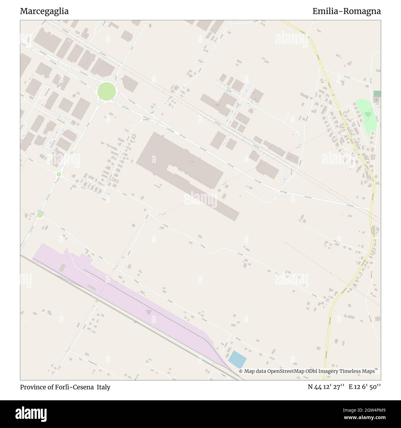 Marcegaglia, Provinz Forlì-Cesena, Italien, Emilia-Romagna, N 44 12' 27 ...