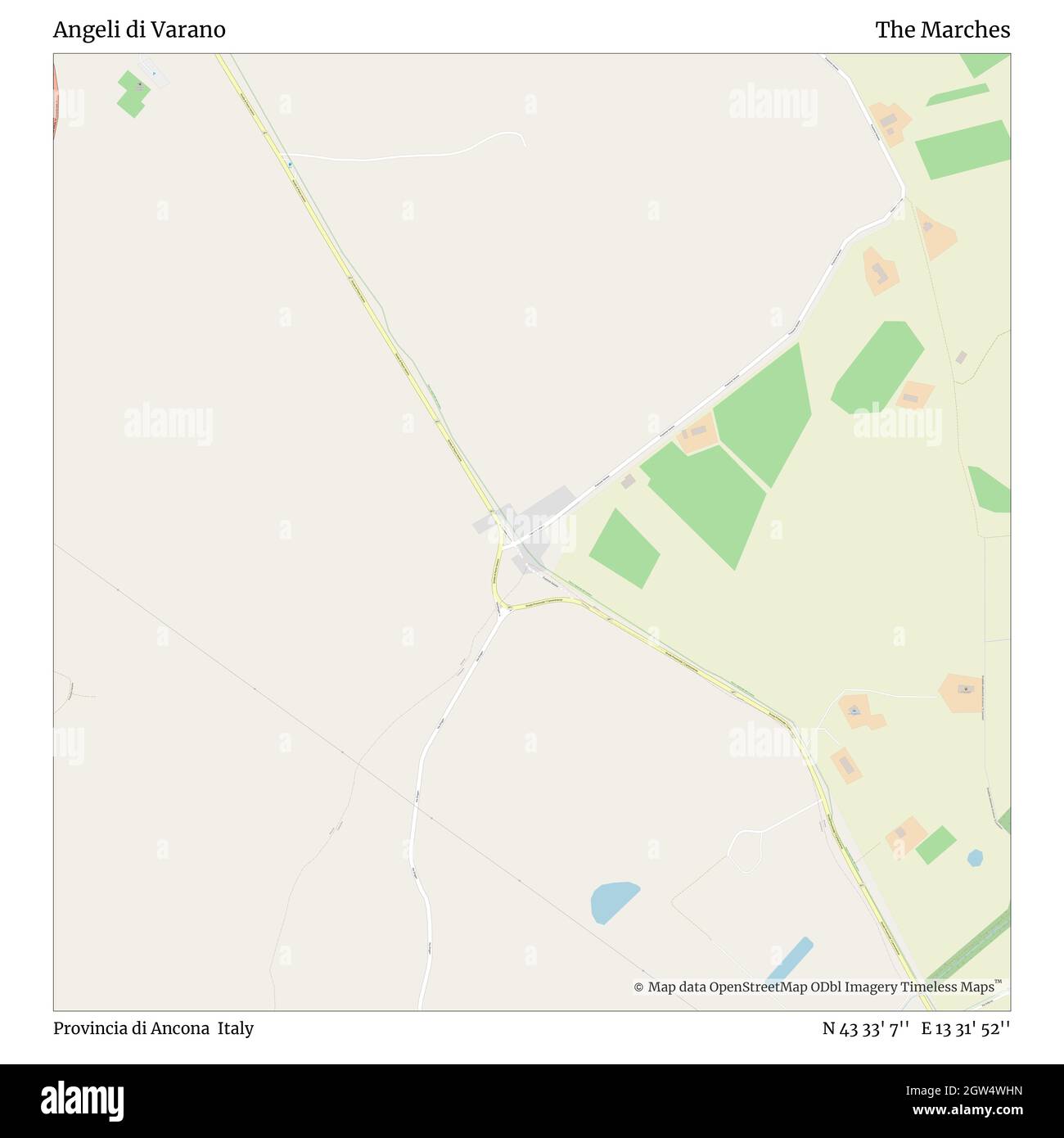 Angeli di Varano, Provincia di Anconica, Italien, die Marken, N 43 33 ...