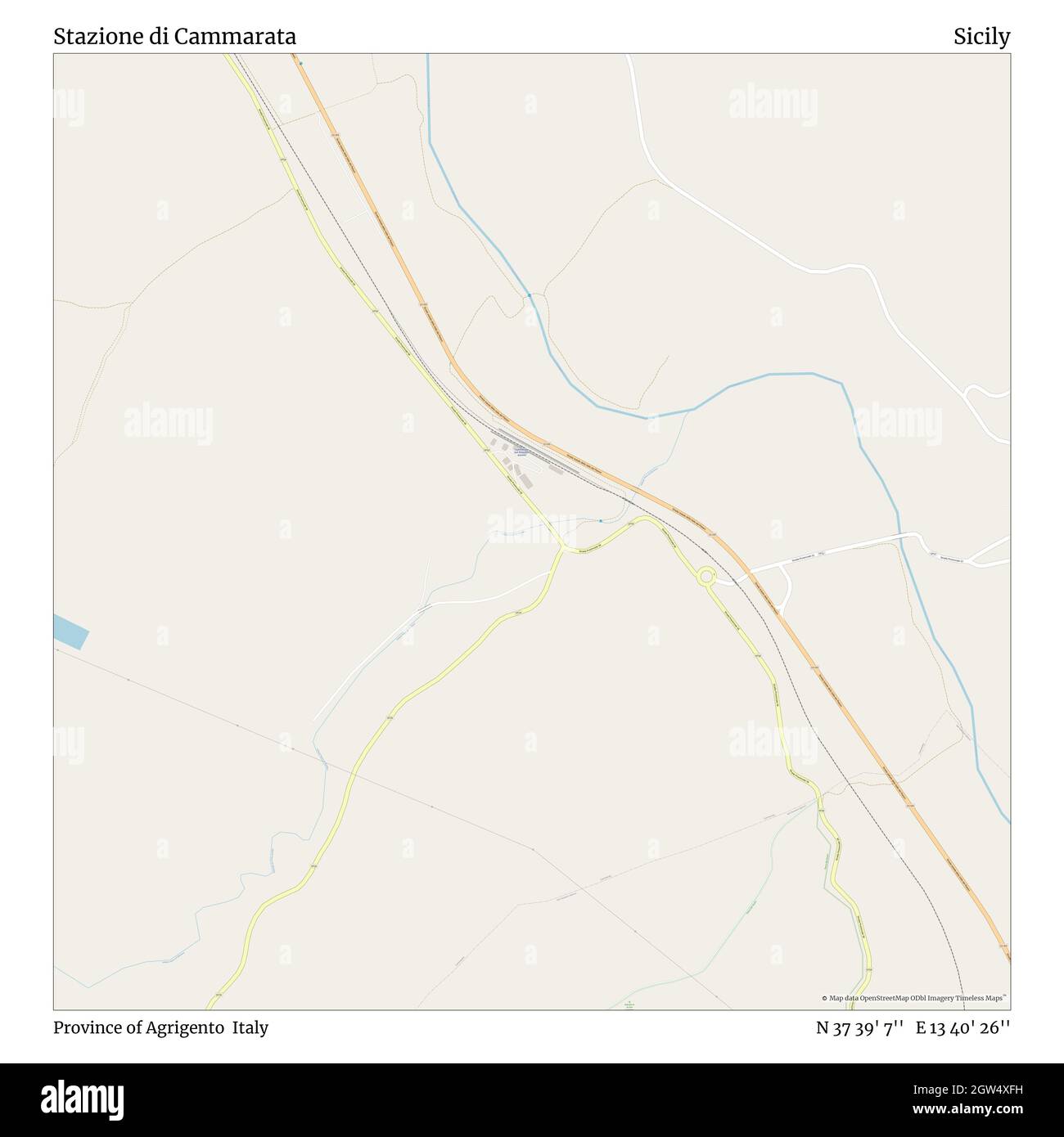 Stazione di Cammarata, Provinz Agrigento, Italien, Sizilien, N 37 39' 7 ...