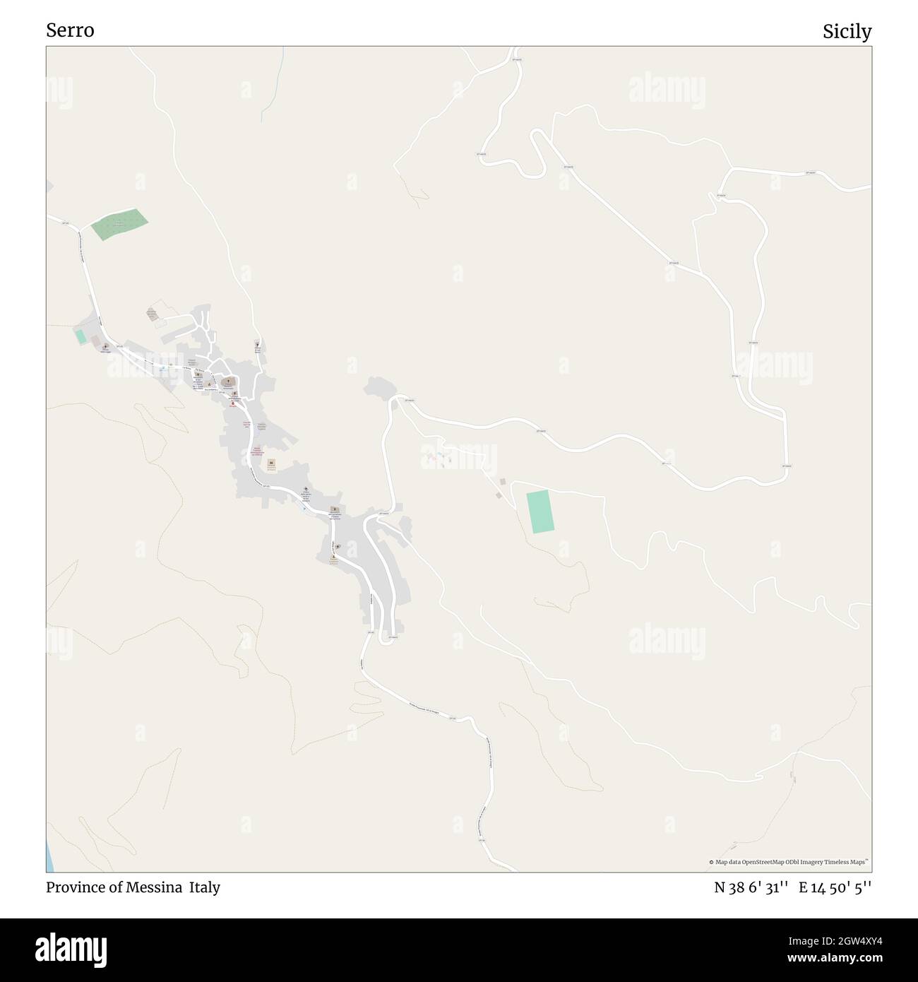Serro, Provinz Messina, Italien, Sizilien, N 38 6' 31'', E 14 50' 5 ...