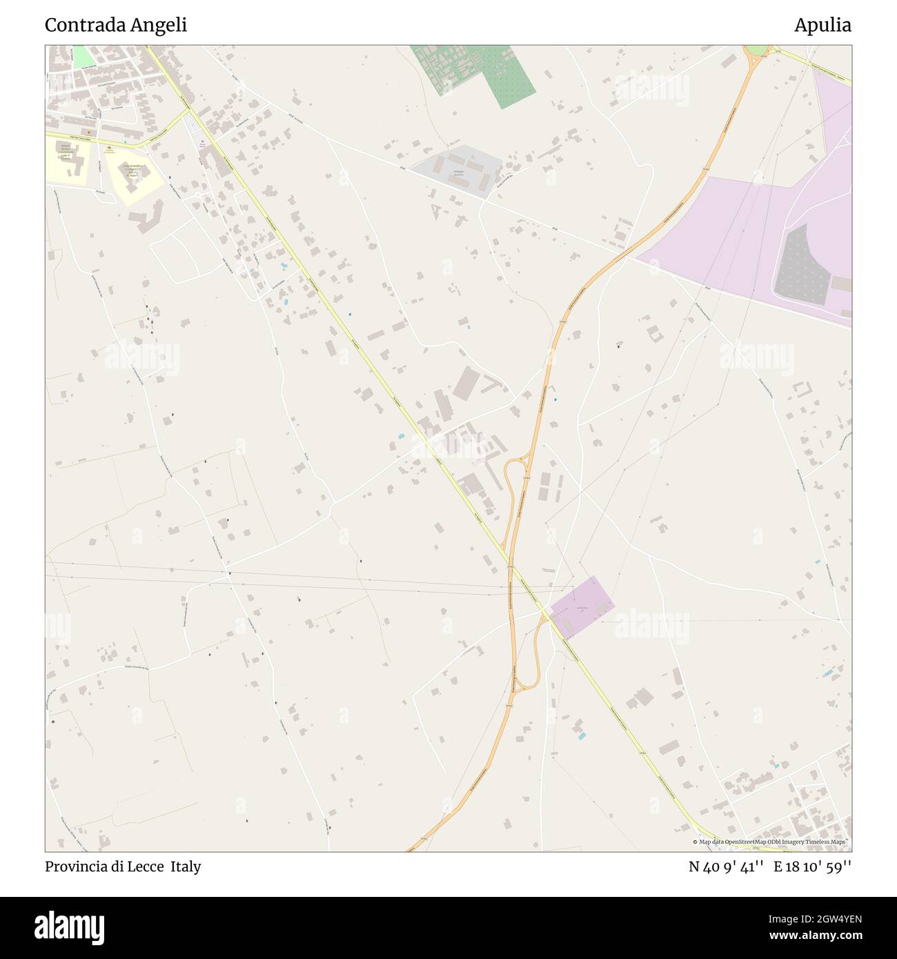 Contrada Angeli, Provincia di Lecce, Italien, Apulien, N 40 9' 41'', E ...