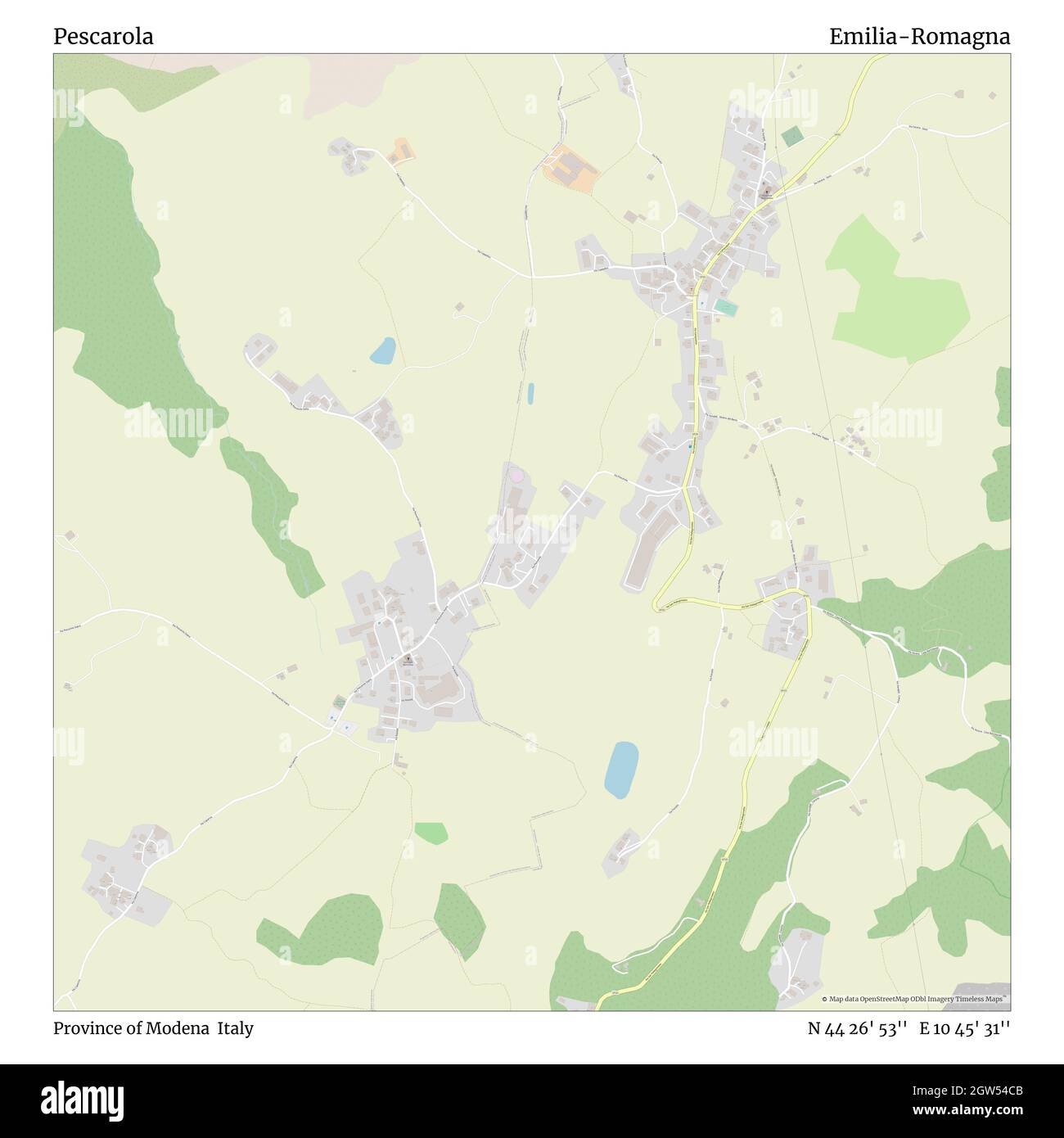 Pescarola, Provinz Modena, Italien, Emilia-Romagna, N 44 26' 53'', E 10 ...
