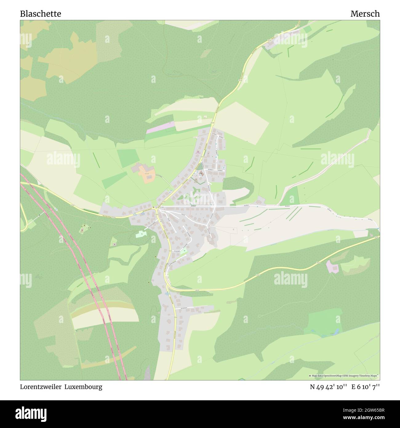 Blaschette, Lorentzweiler, Luxembourg, Mersch, N 49 42' 10'', E 6 10' 7 ...