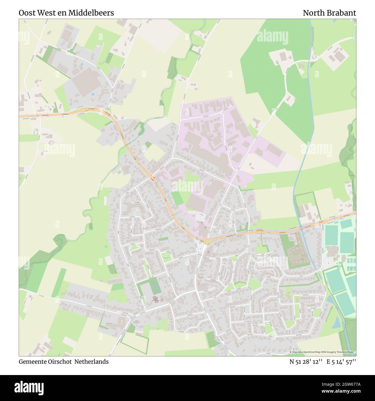 Oost West en Middelbeers, Gemeente Oirschot, Niederlande, Nordbrabant ...