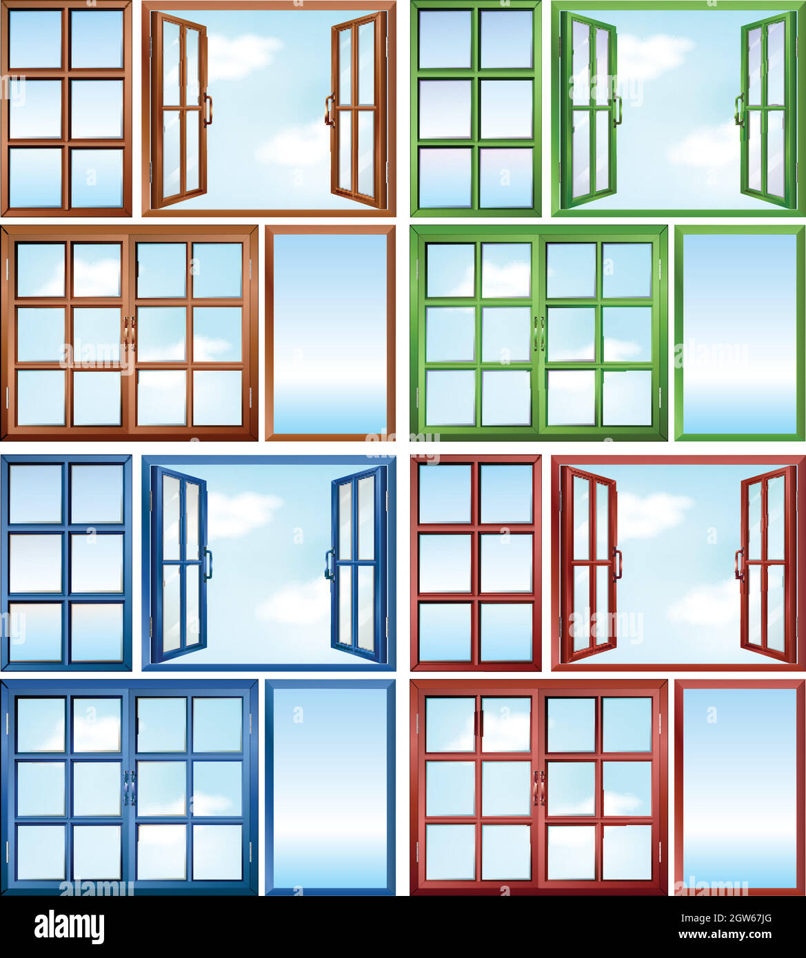 Quando sto pulendo windows Stock-Vektorgrafiken kaufen - Alamy