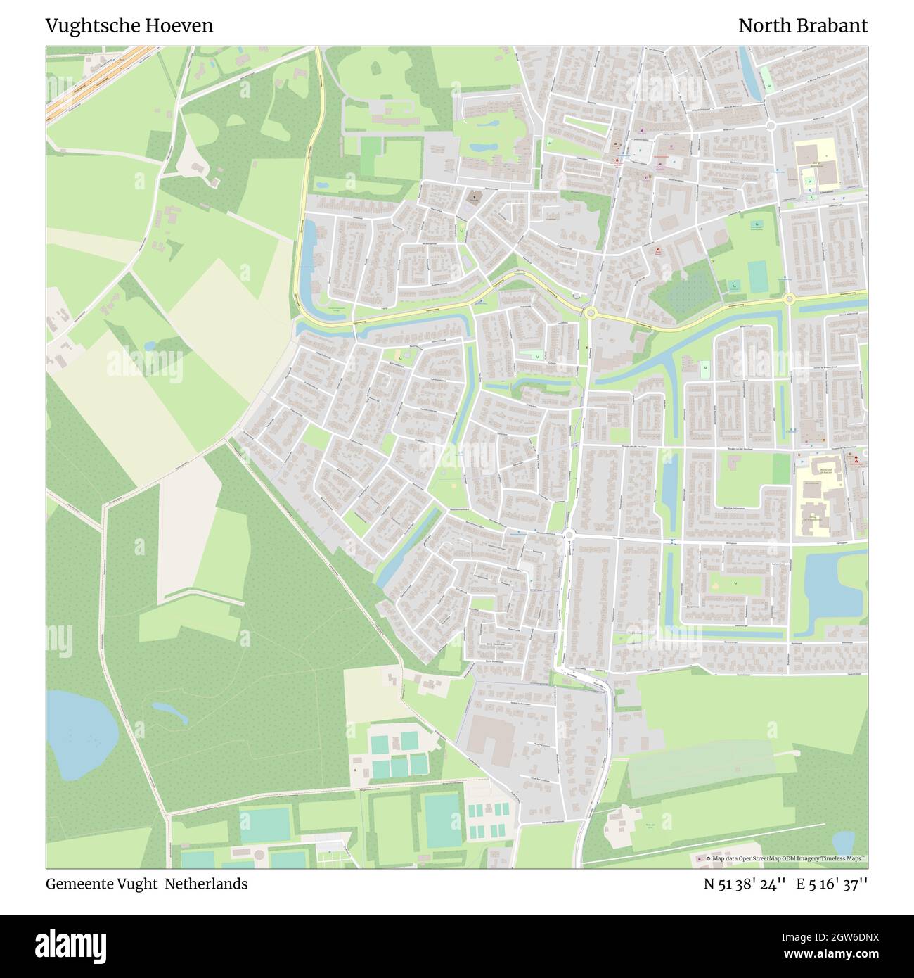 Vughtsche Hoeven, Gemeente Vught, Niederlande, Nordbrabant, N 51 38' 24 ...