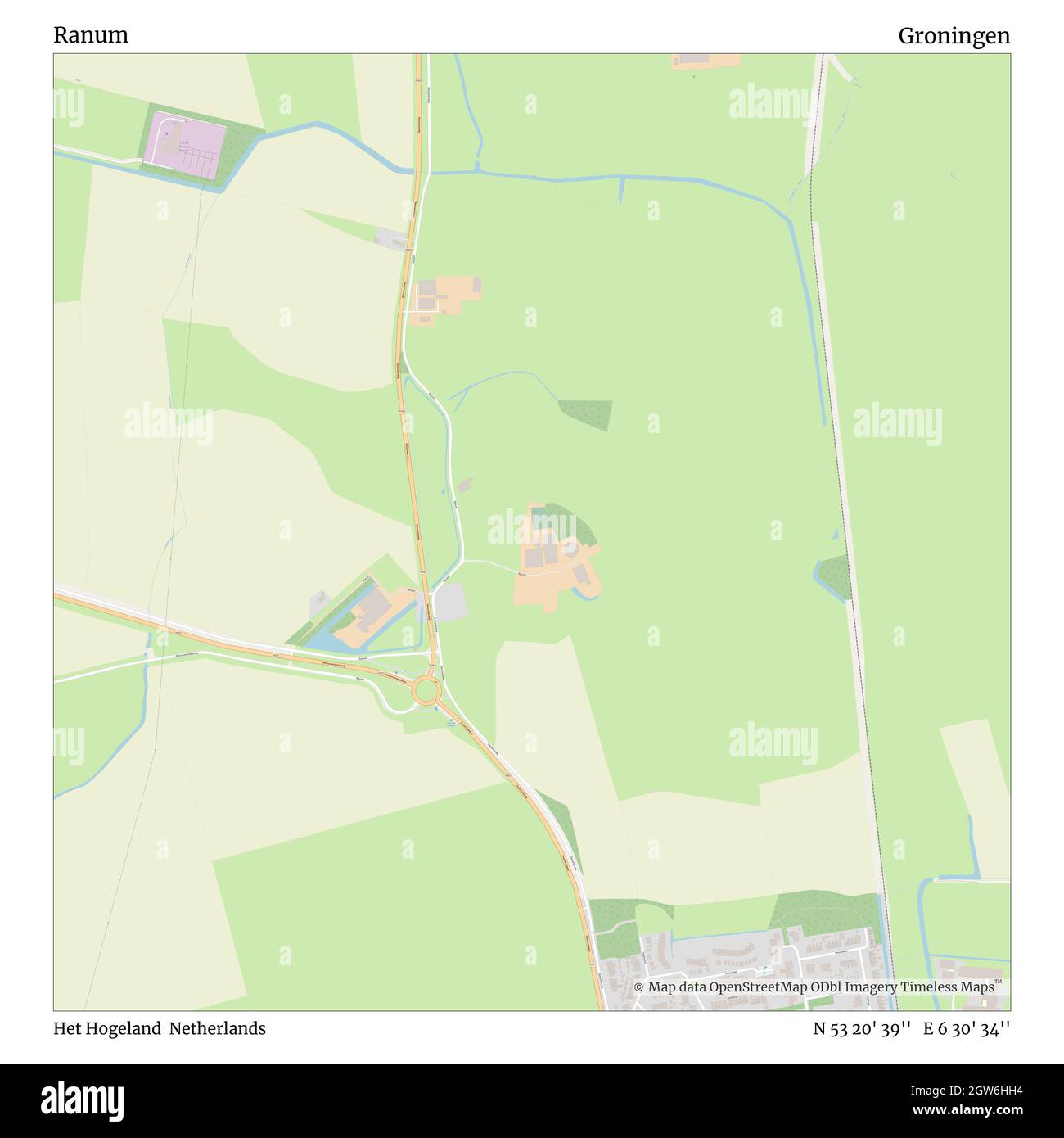 Ranum, Het Hogeland, Niederlande, Groningen, N 53 20' 39'', E 6 30' 34 ...