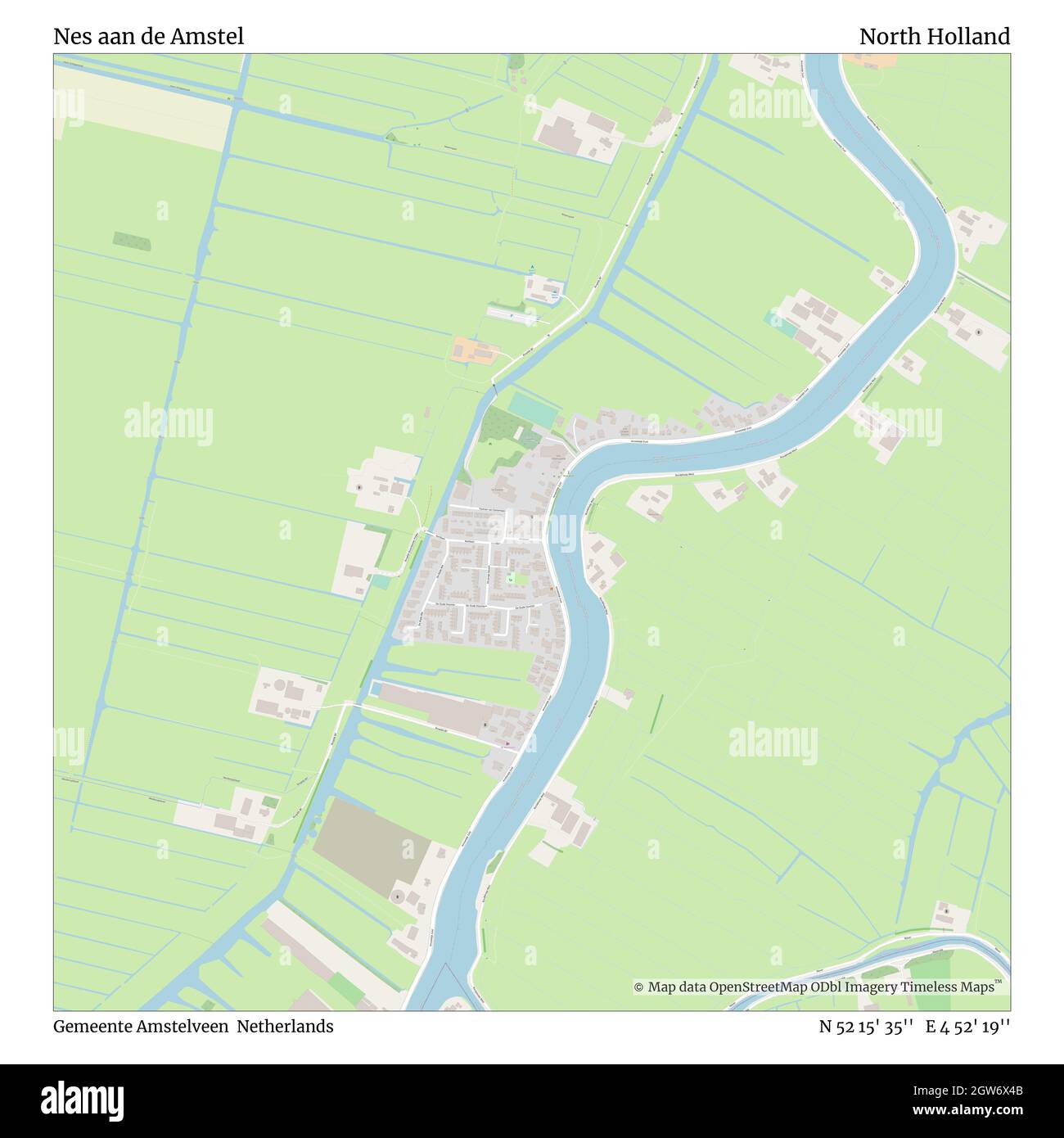 Nes aan de Amstel, Gemeente Amstelveen, Niederlande, Nordholland, N 52 ...
