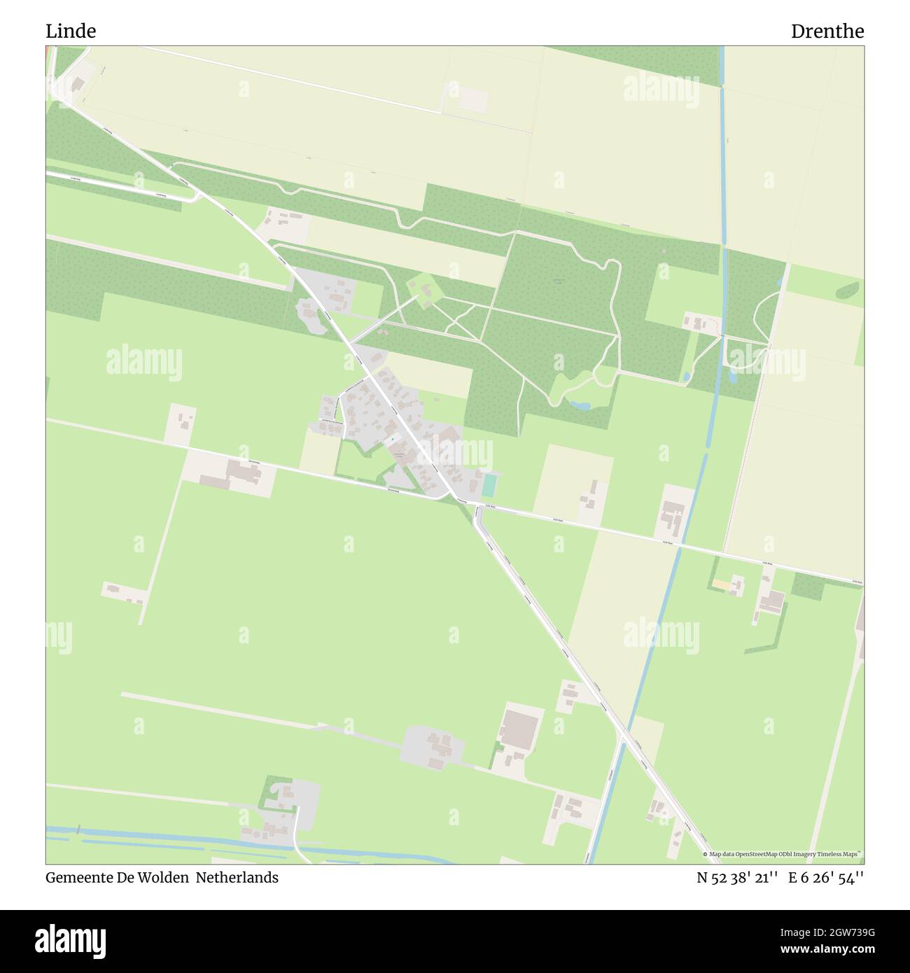 Linde, Gemeente De Wolden, Niederlande, Drenthe, N 52 38' 21'', E 6 26 ...