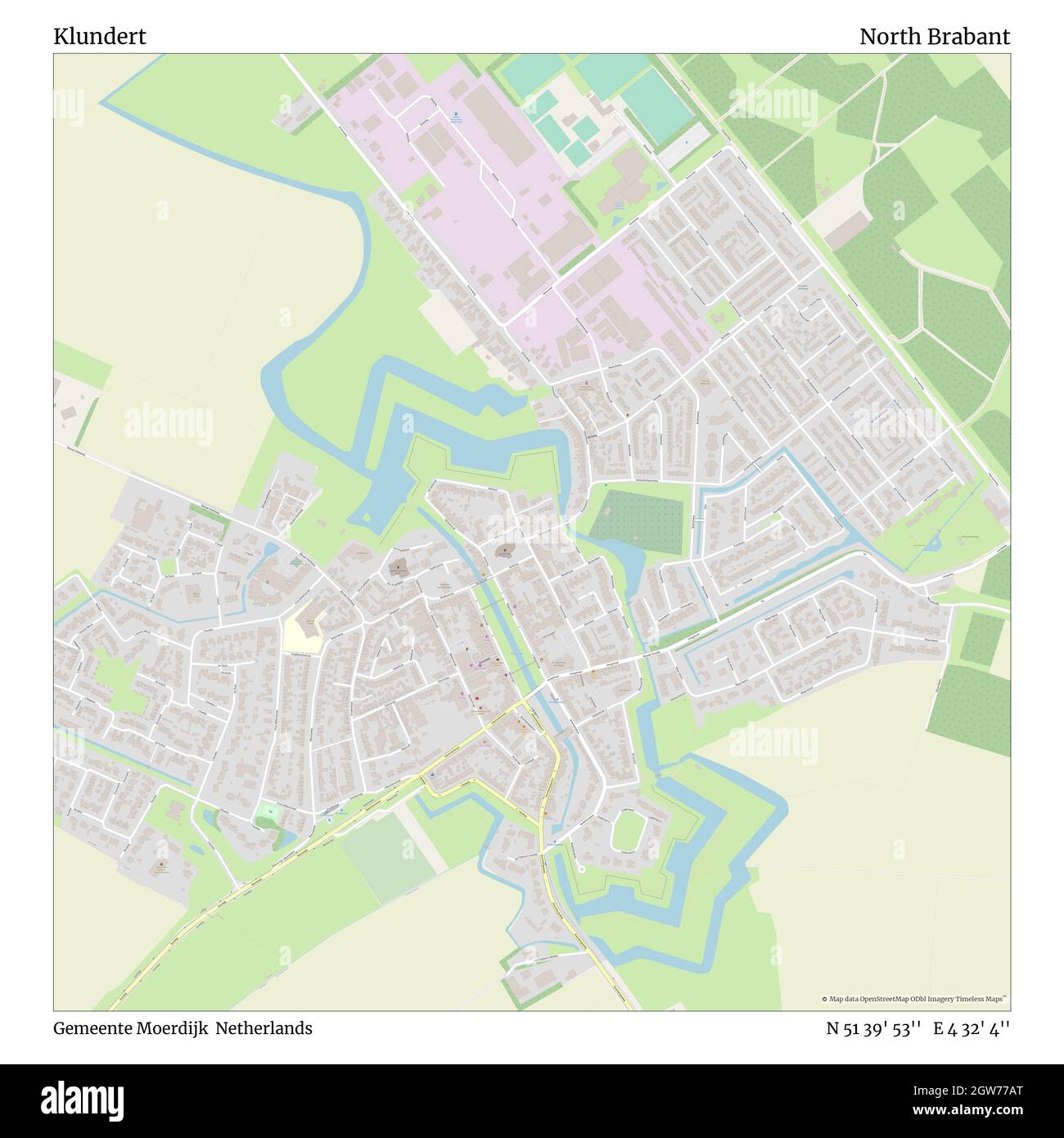 Klundert, Gemeente Moerdijk, Niederlande, Nordbrabant, N 51 39' 53'', E ...
