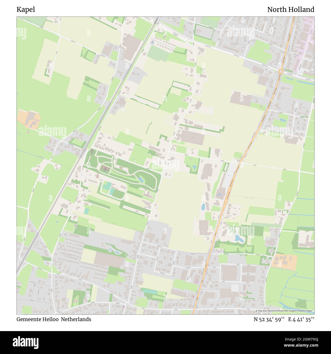 Kapel, Gemeente Heiloo, Niederlande, Nordholland, N 52 34' 59'', E 4 41 ...