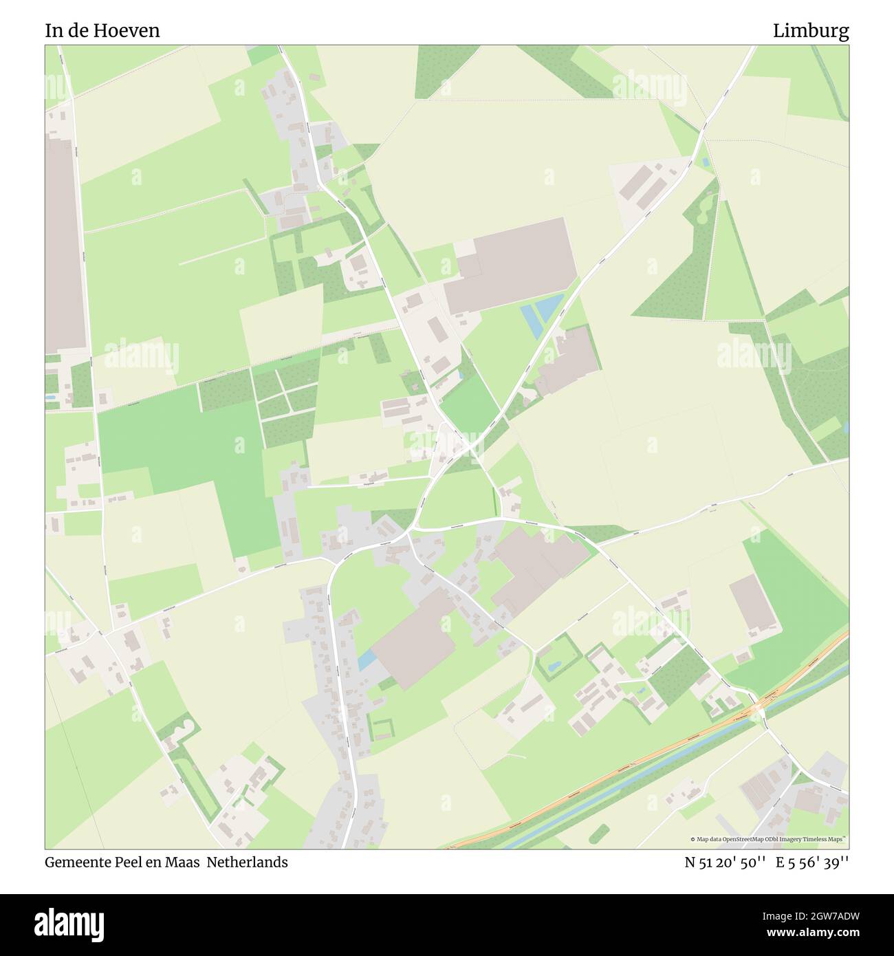 In de Hoeven, Gemeente Peel en Maas, Niederlande, Limburg, N 51 20' 50 ...