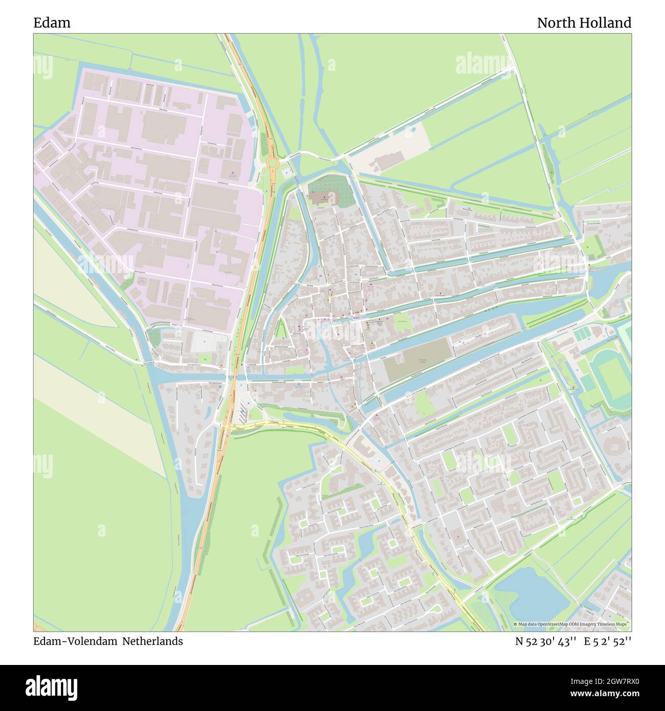 Edam, Edam-Volendam, Niederlande, Nordholland, N 52 30' 43'', E 5 2' 52 ...