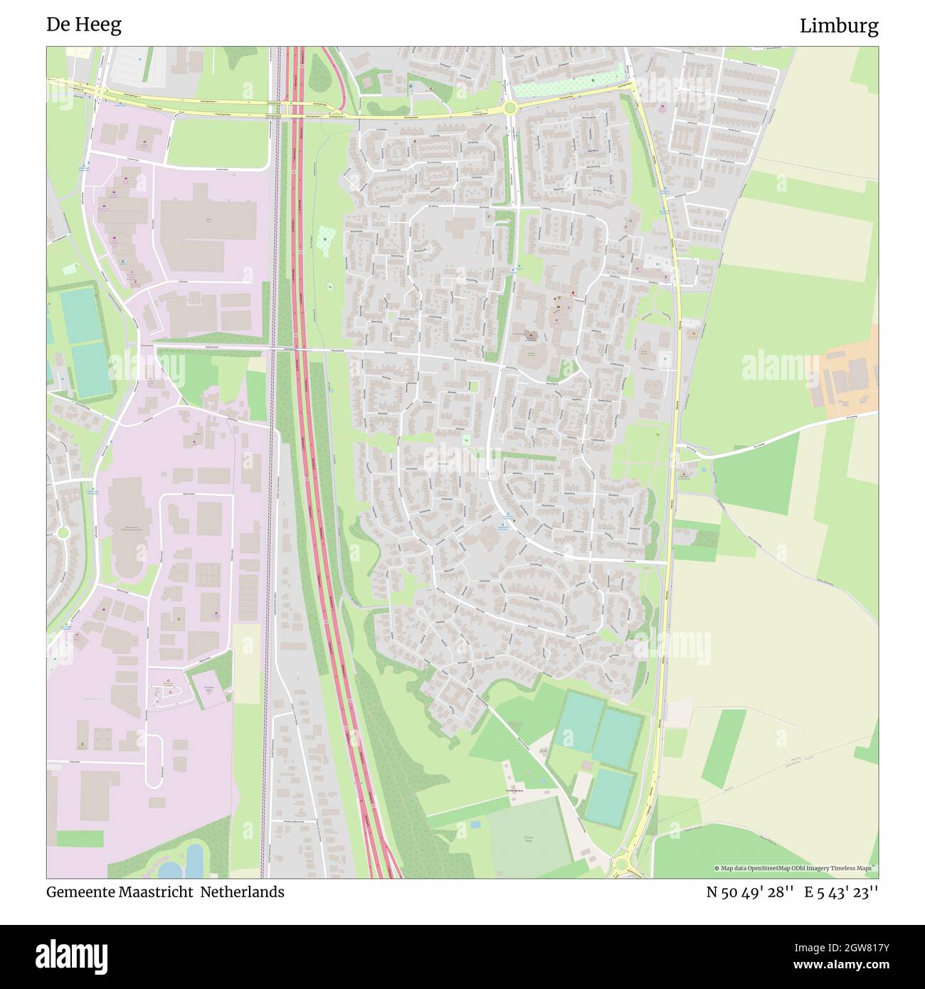 De Heeg, Gemeente Maastricht, Niederlande, Limburg, N 50 49' 28'', E 5 ...