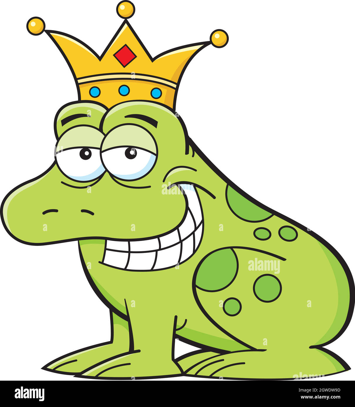 Froschkönig cartoon Stock-Vektorgrafiken kaufen - Alamy