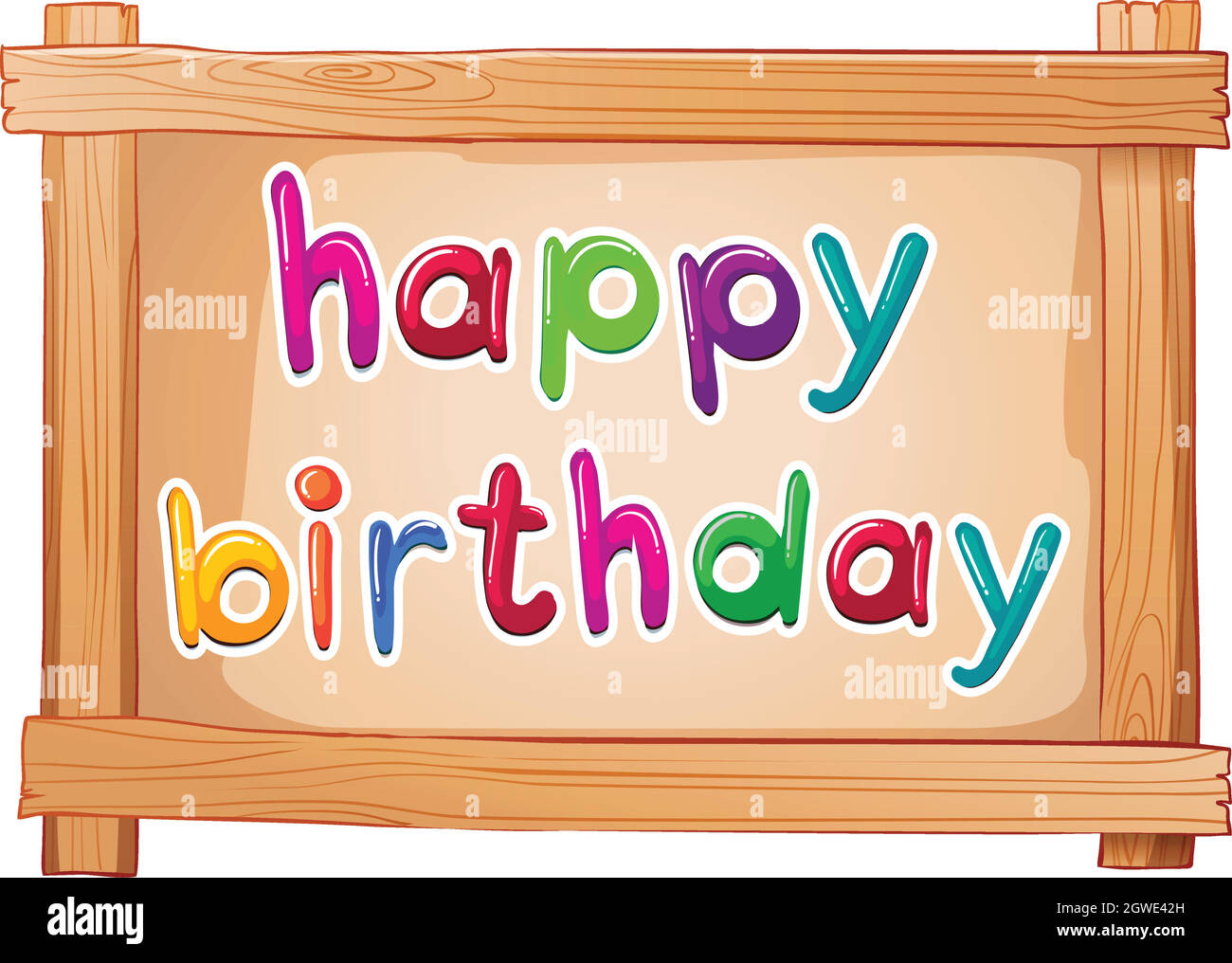 Geburtstag beschilderung Stock-Vektorgrafiken kaufen - Alamy