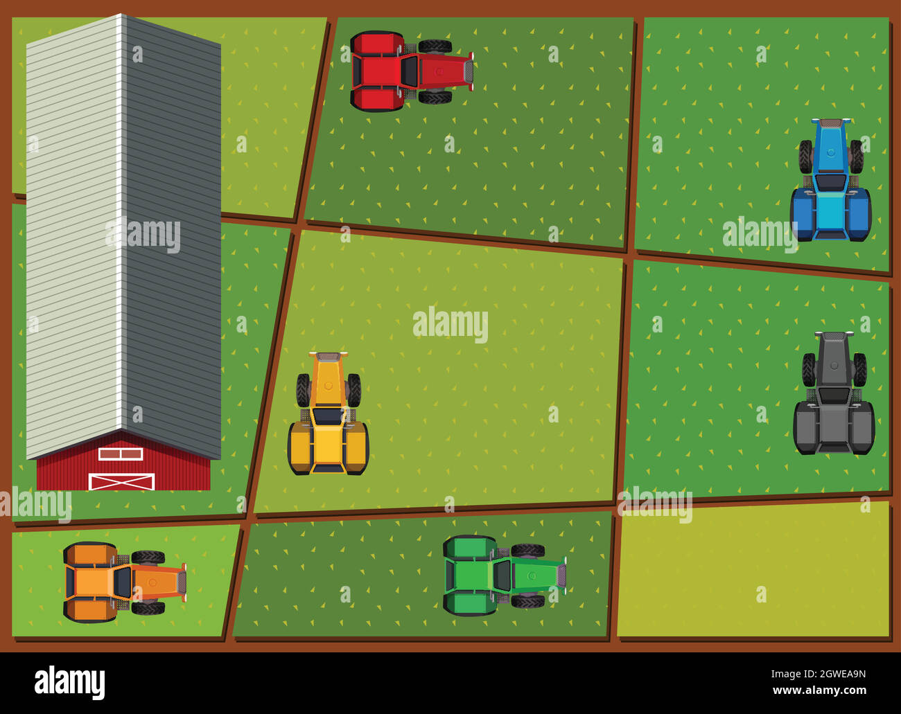 Traktoren traktoren Stock-Vektorgrafiken kaufen - Alamy