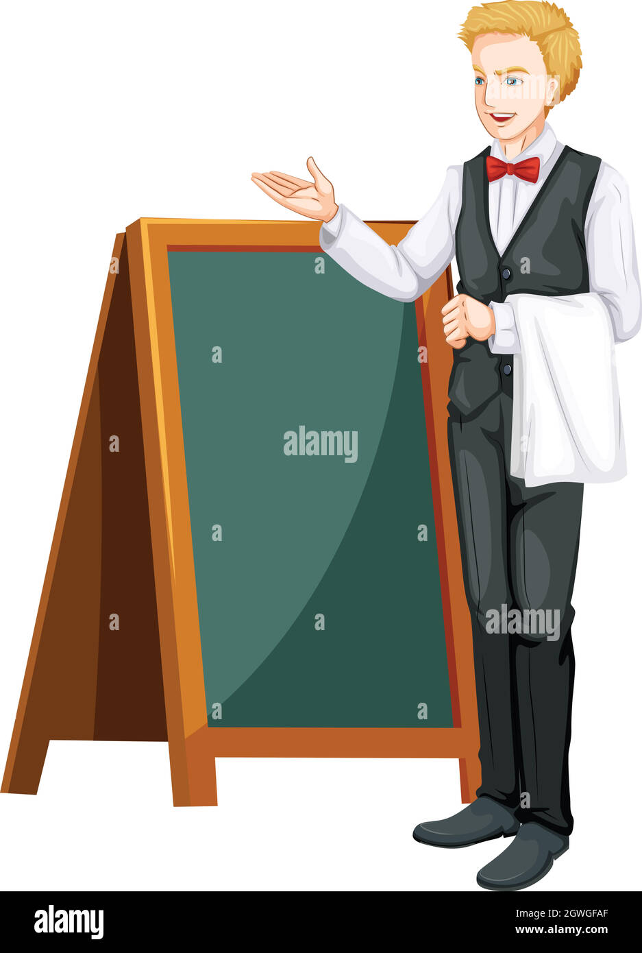 Kellner zeichnung Stock-Vektorgrafiken kaufen - Alamy