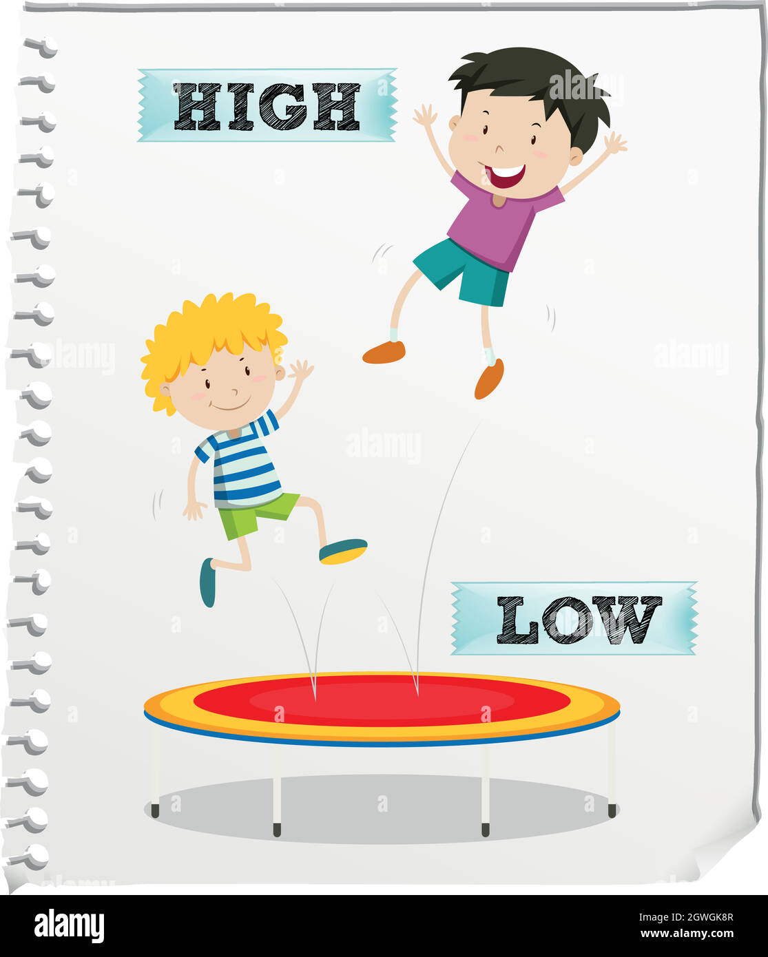 Hoch niedrig Stock-Vektorgrafiken kaufen - Alamy