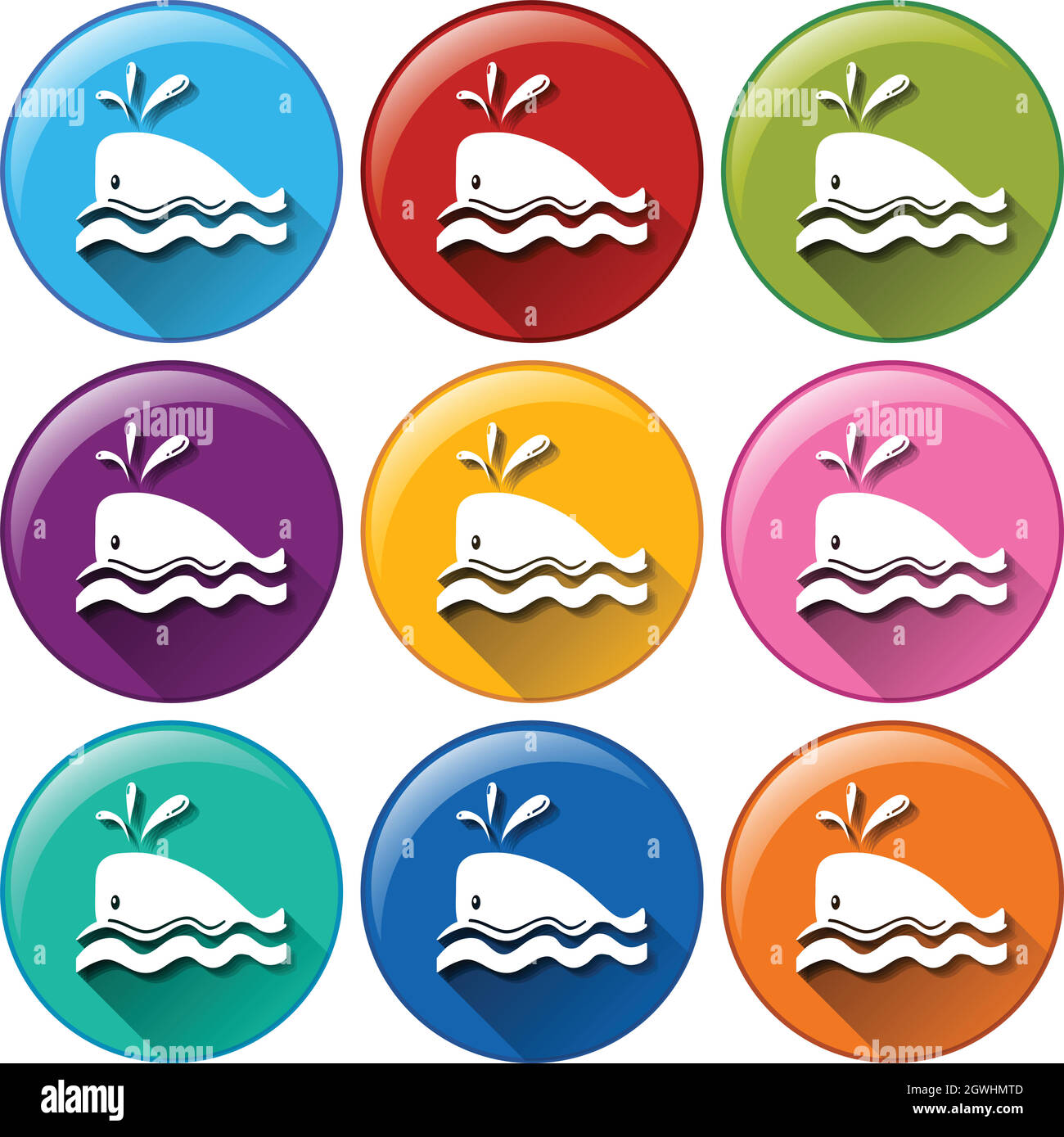 Gelber wal Stock-Vektorgrafiken kaufen - Alamy