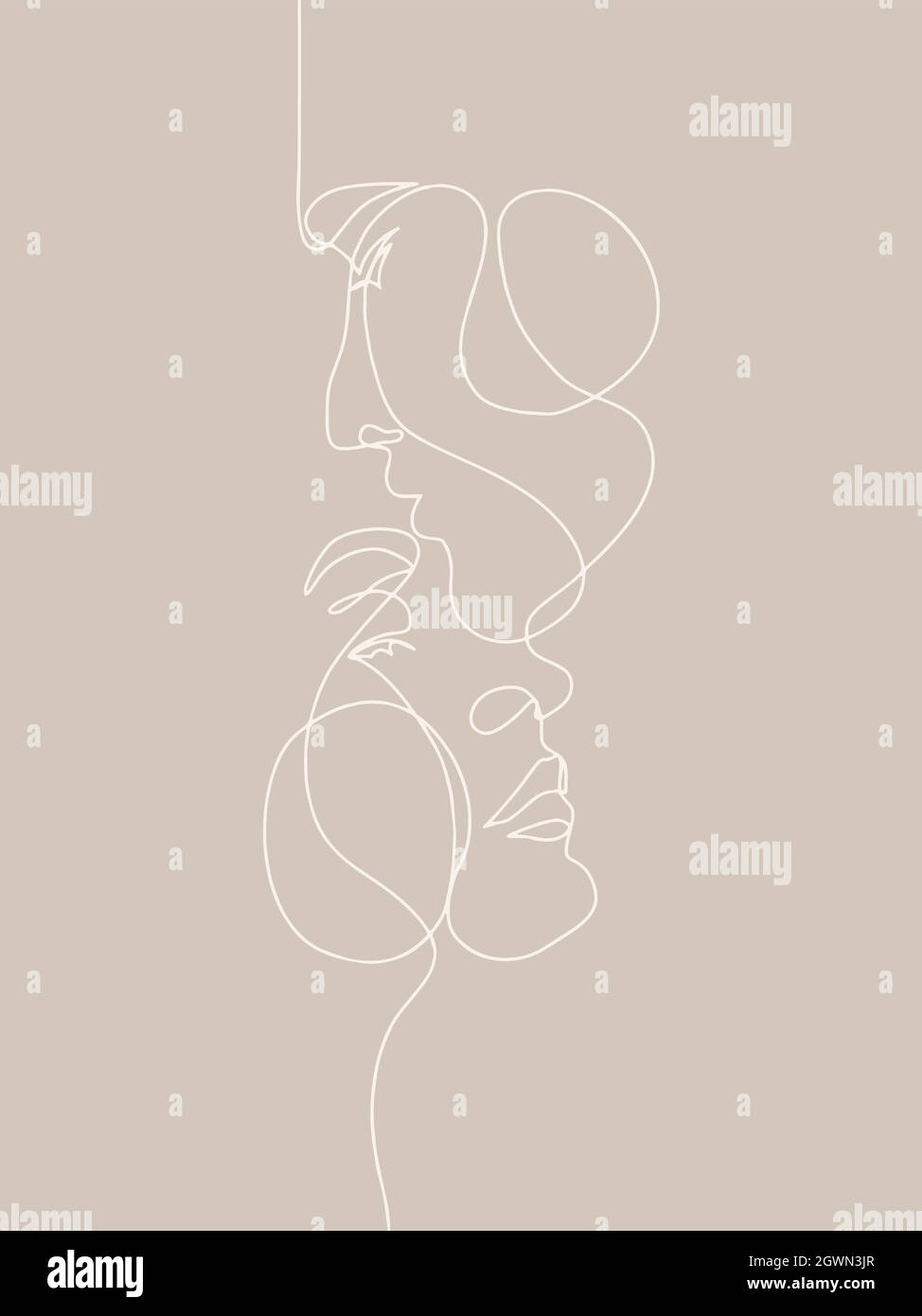 One continuous line art -Fotos und -Bildmaterial in hoher Auflösung – Alamy