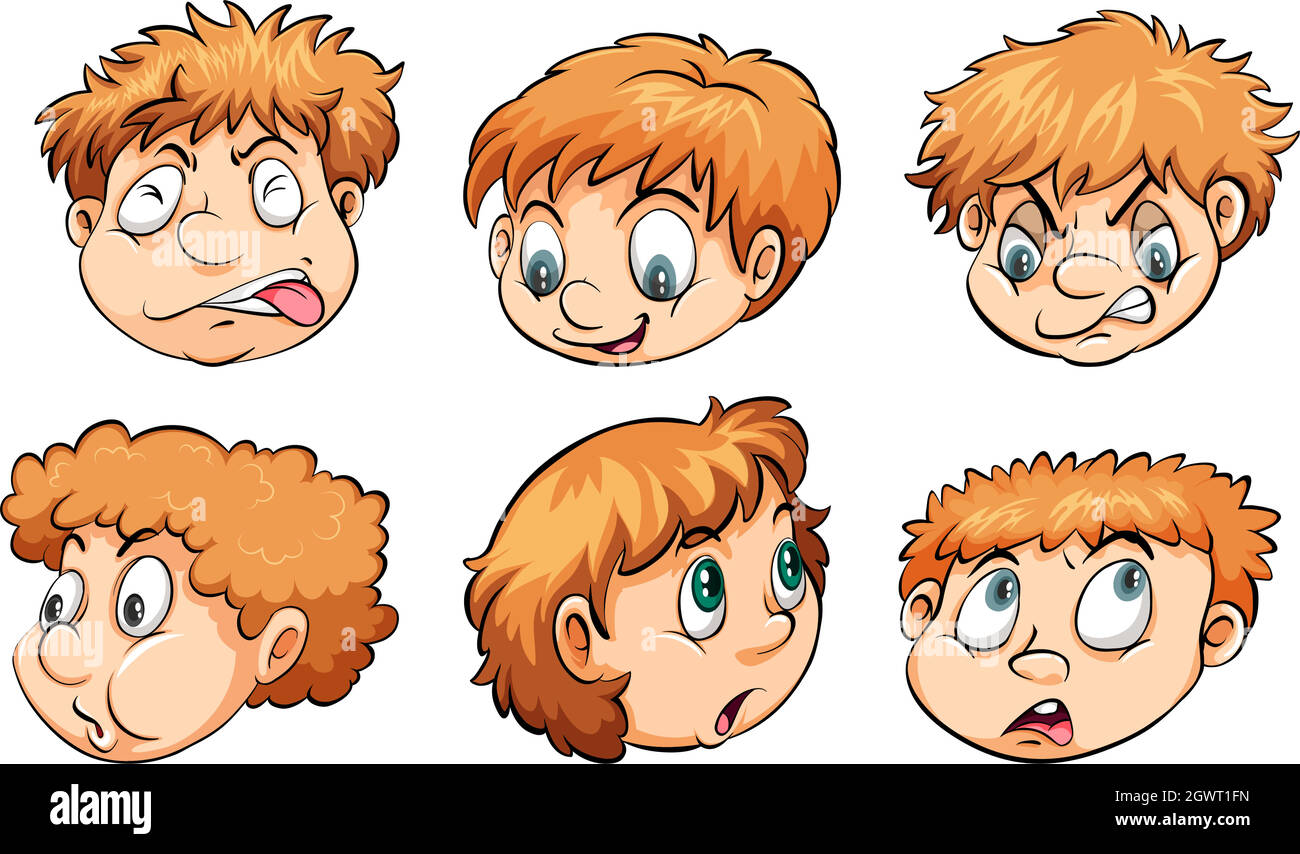 Sechs gesichter -Fotos und -Bildmaterial in hoher Auflösung – Alamy