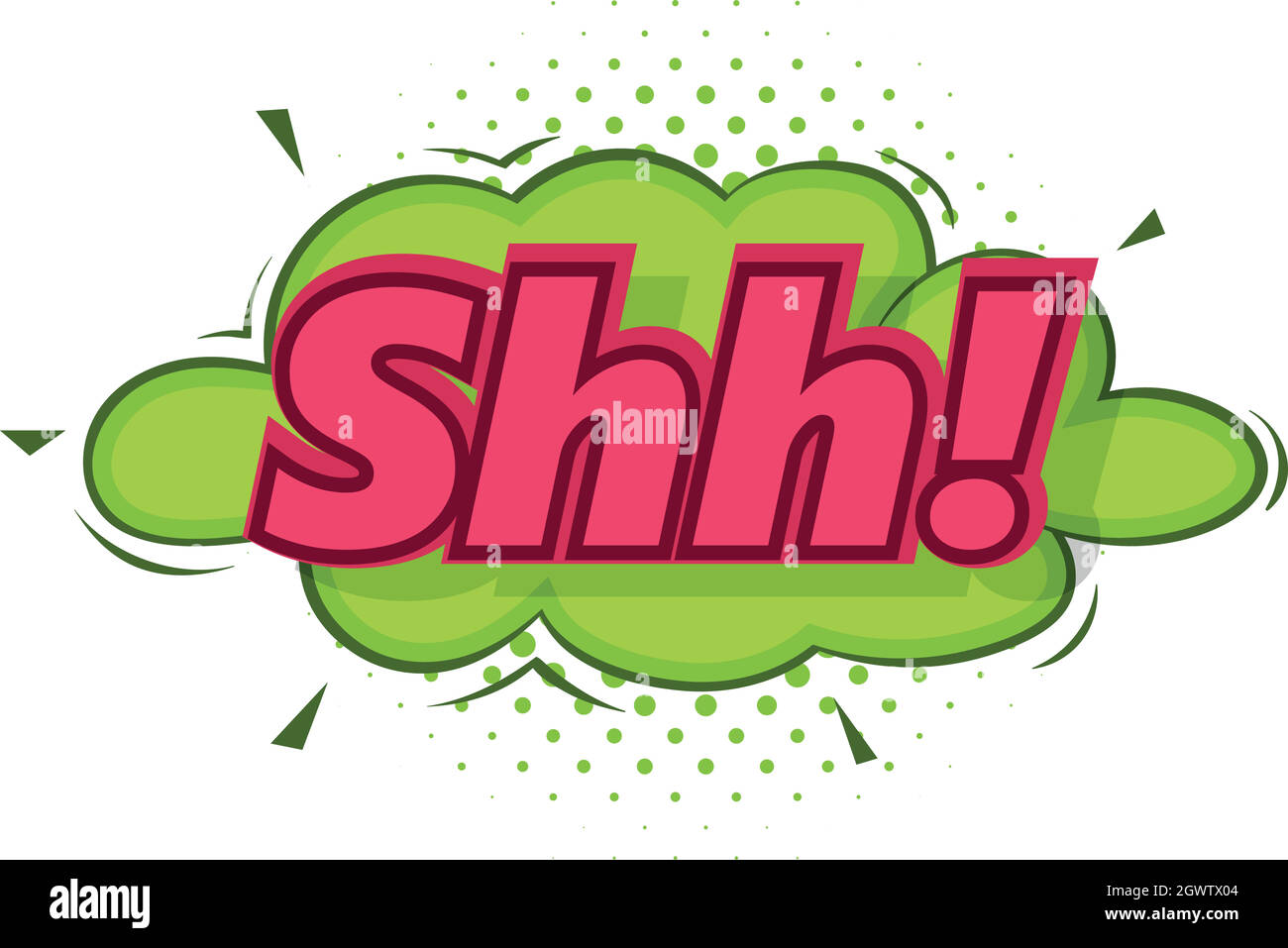 Shhh comic -Fotos und -Bildmaterial in hoher Auflösung – Alamy