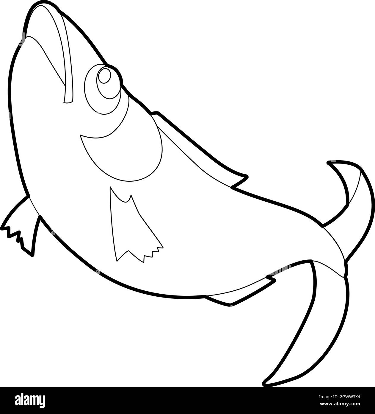 Fisch umriss symbol -Fotos und -Bildmaterial in hoher Auflösung – Alamy