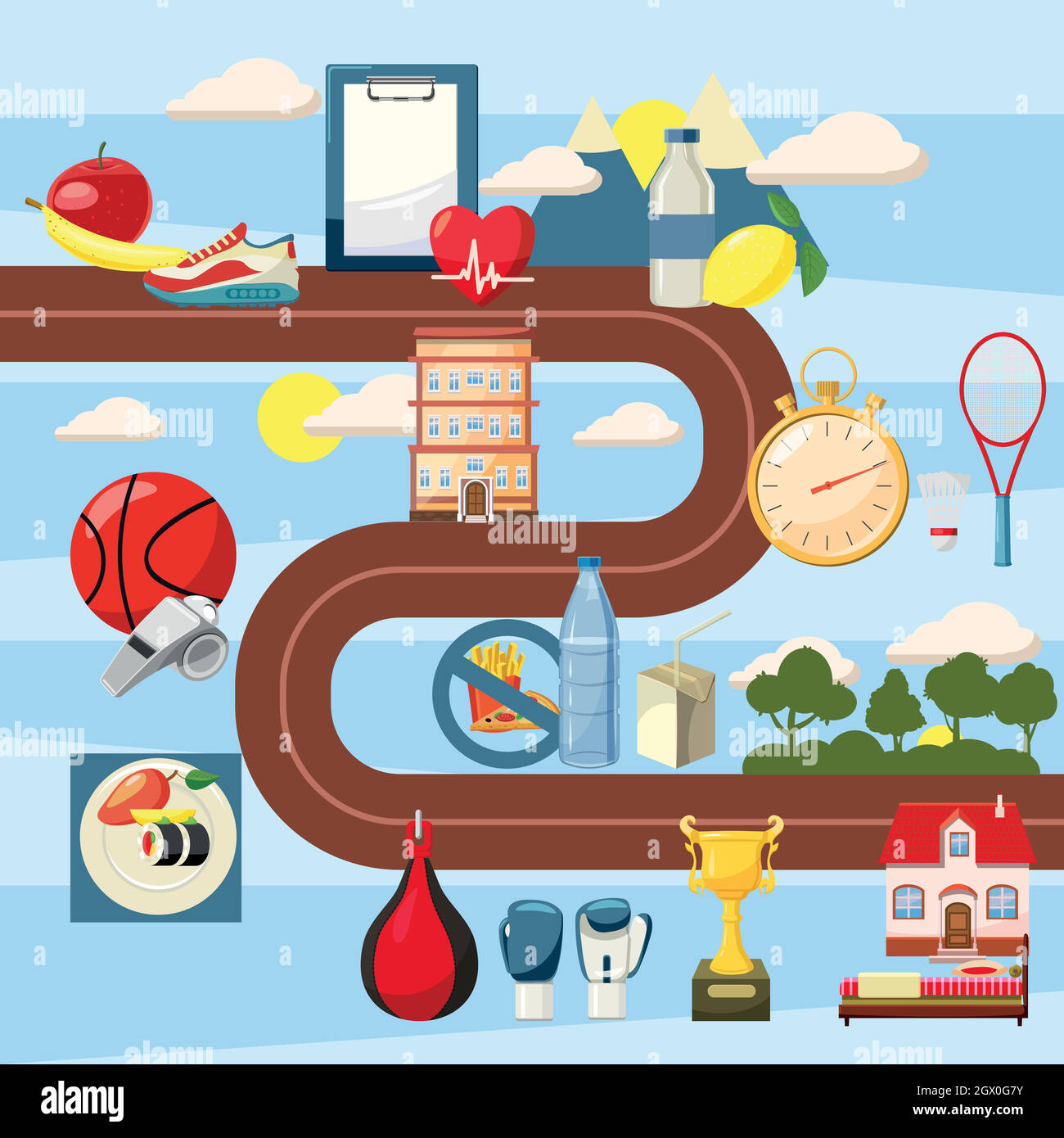 Erste schritte Stock-Vektorgrafiken kaufen - Alamy