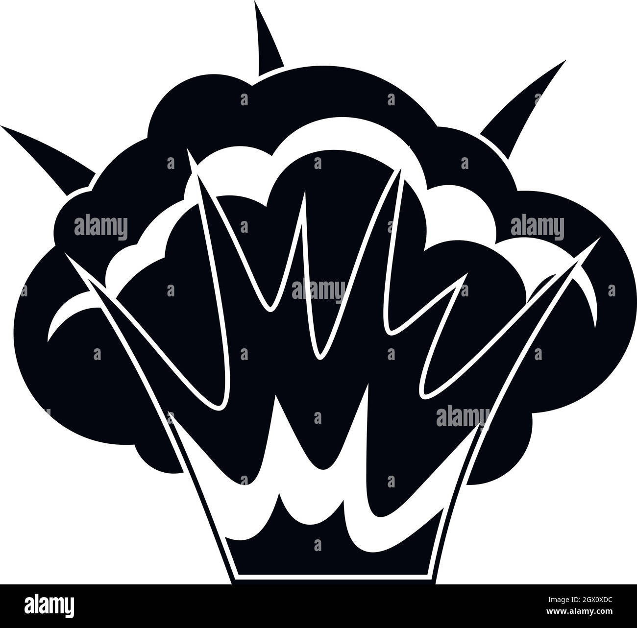 Boom explosion logo Stock-Vektorgrafiken kaufen - Alamy