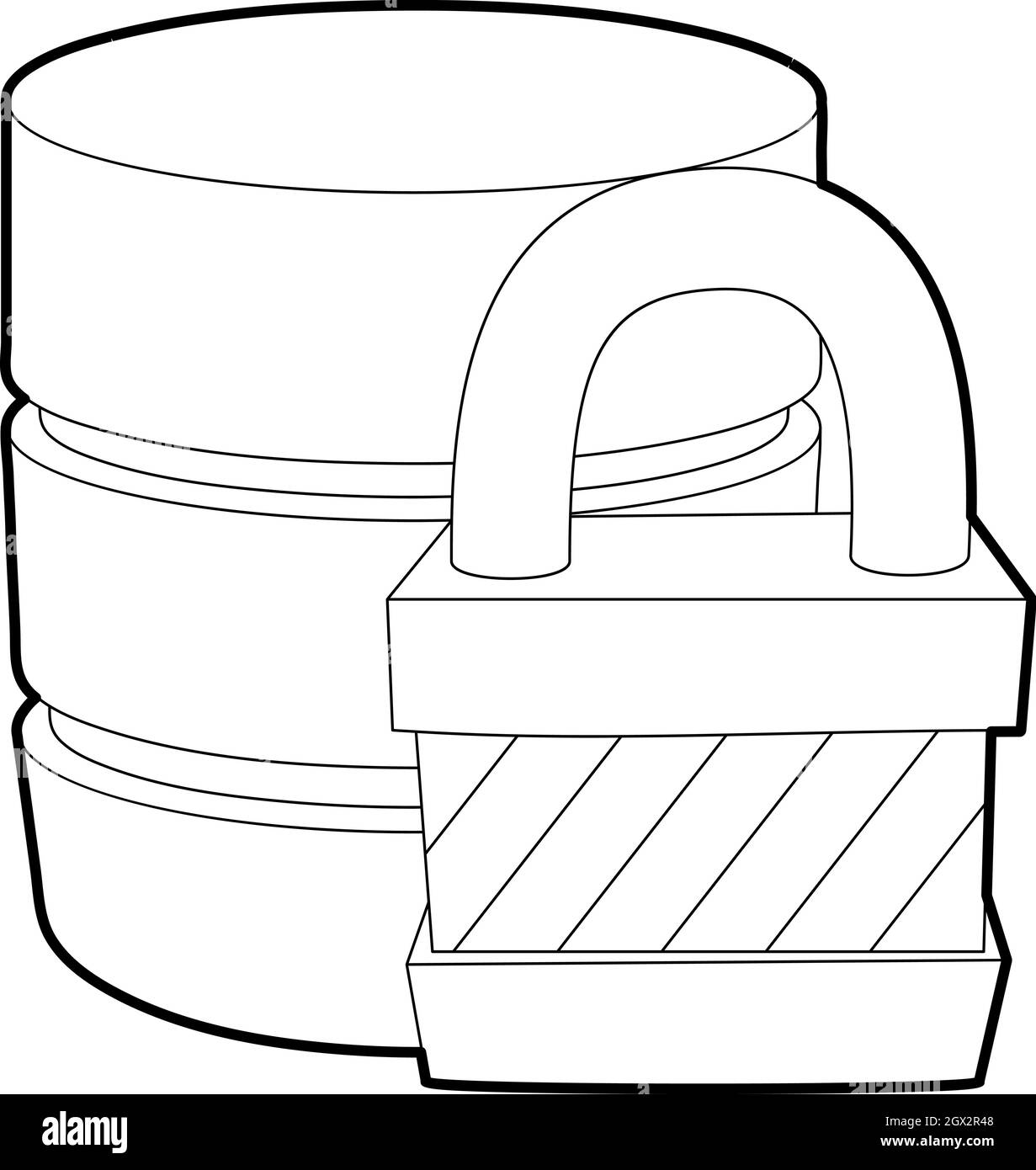 Gesperrtes logo Stock-Vektorgrafiken kaufen - Alamy