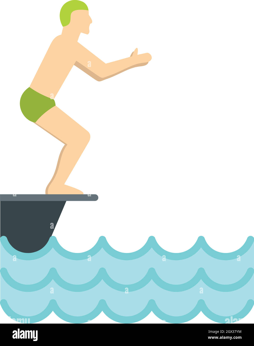 Preparing to dive Stock-Vektorgrafiken kaufen - Alamy