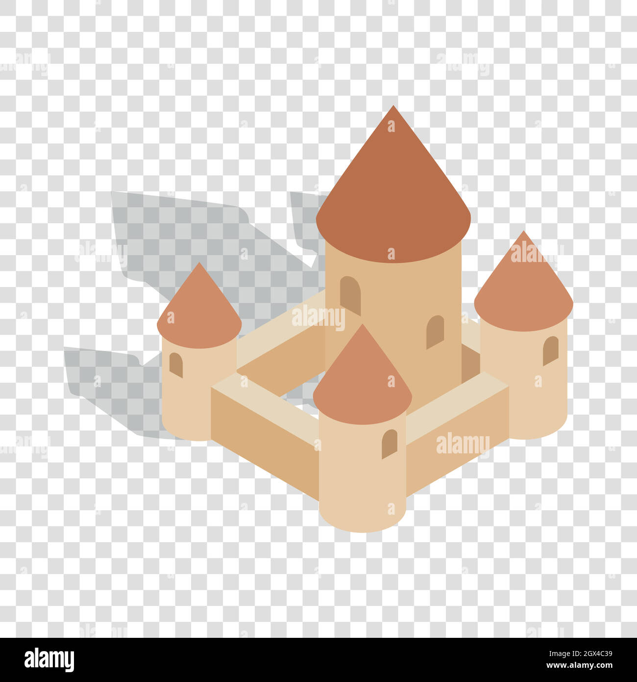 Altstadt mit schloss Stock-Vektorgrafiken kaufen - Alamy