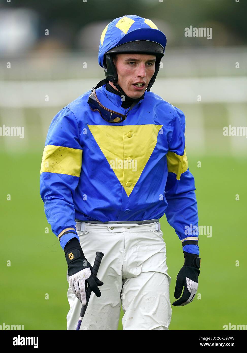 Jockey Patrick Cowley nach der Pertemps Network Group Conditional ...