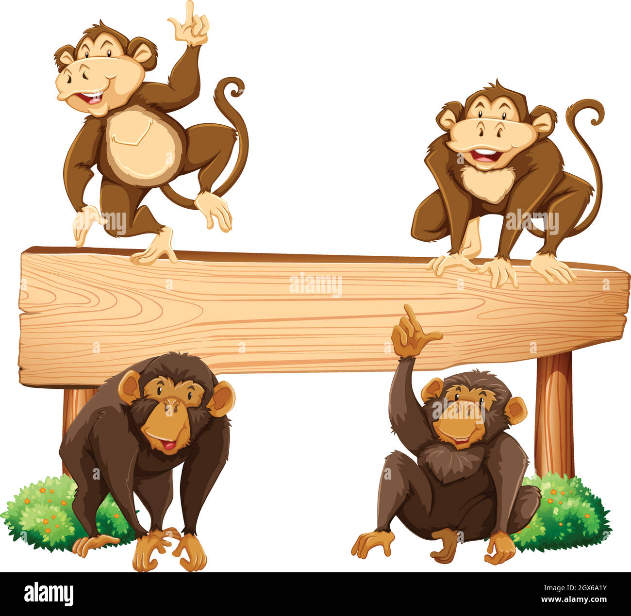 Four monkey -Fotos und -Bildmaterial in hoher Auflösung – Alamy