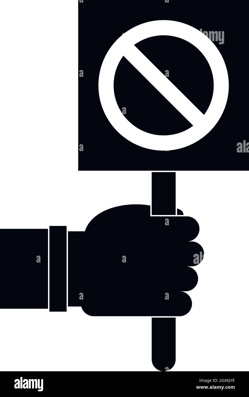 Stop sign traffic hand Stock-Vektorgrafiken kaufen - Alamy