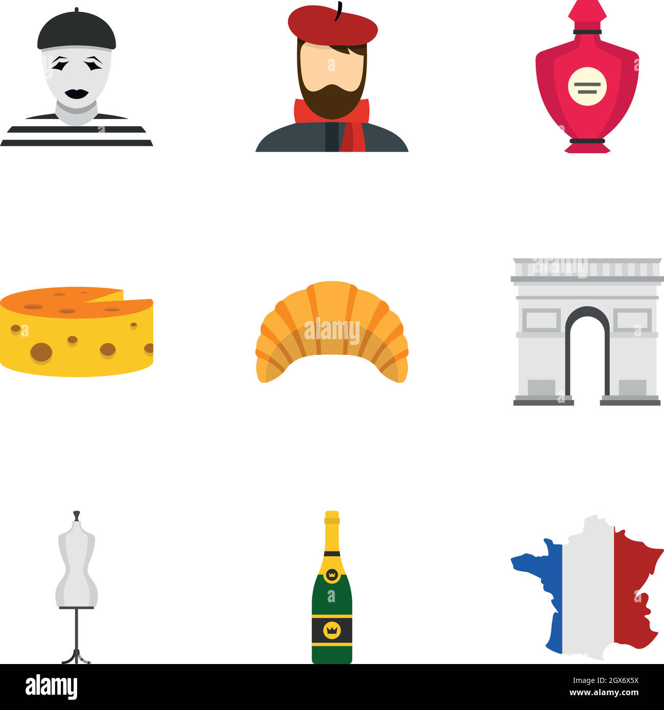 Pariser stadt symbol symbole Stock-Vektorgrafiken kaufen - Alamy